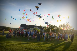 Cameron's Memorial Balloon Launch - Just Playing House